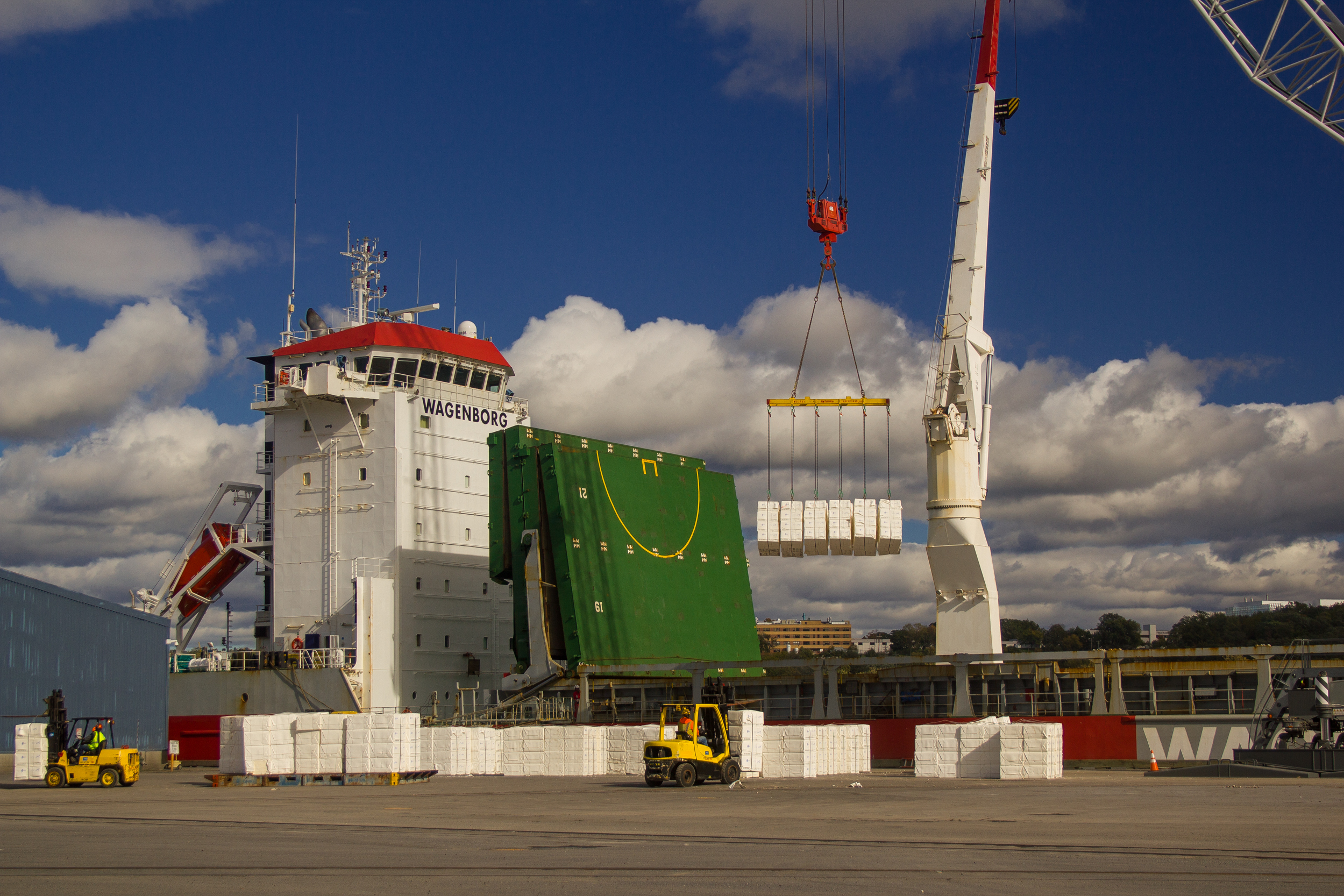 First trial shipment for SCA to the US East coast - Royal Wagenborg