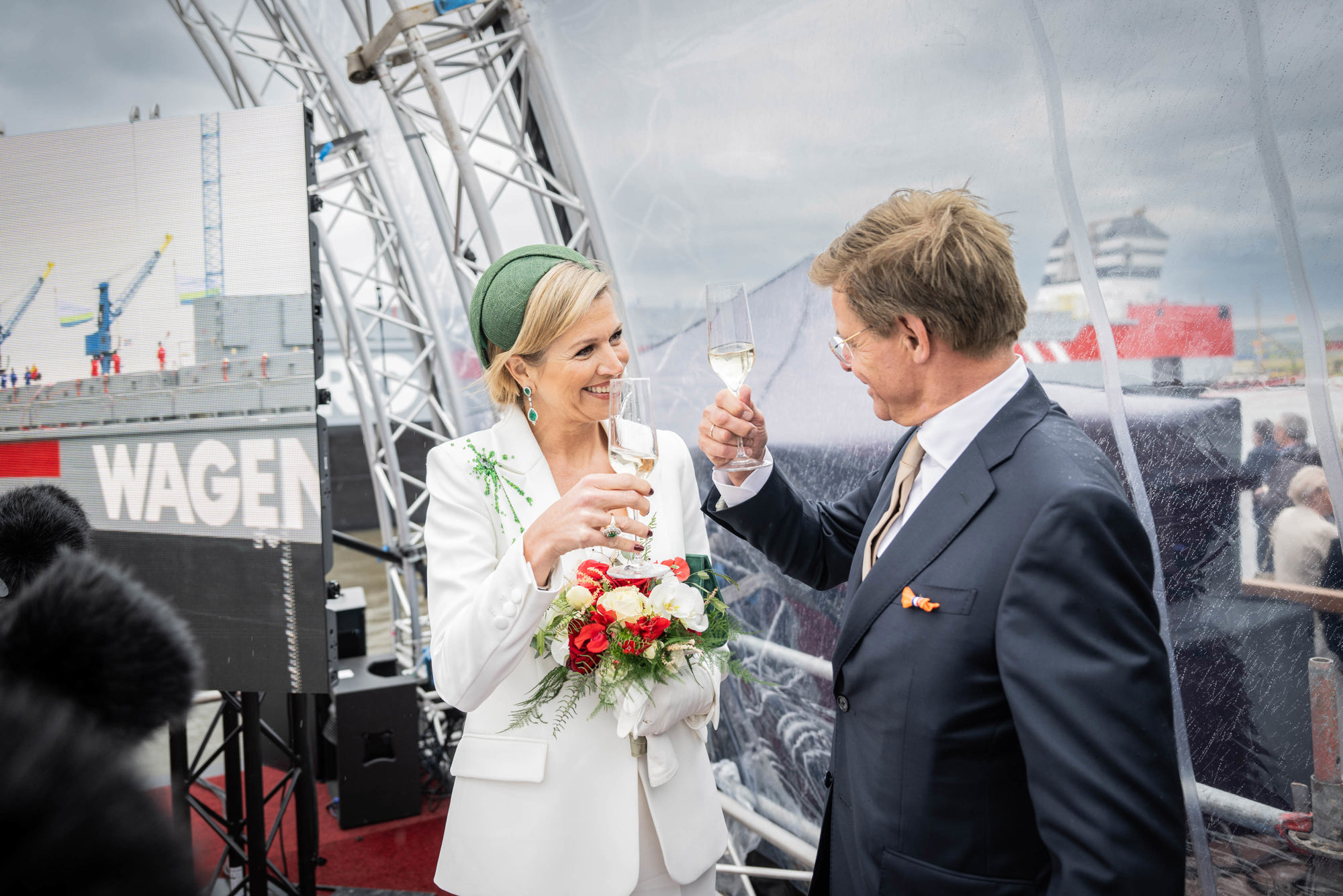 Queen Máxima christens Easymax vessels ‘Maxima’ and ‘Alexia’ during ...